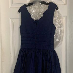 Unique Vintage | Dresses | Unique Vintage Navy Blue Cocktail Dress ...